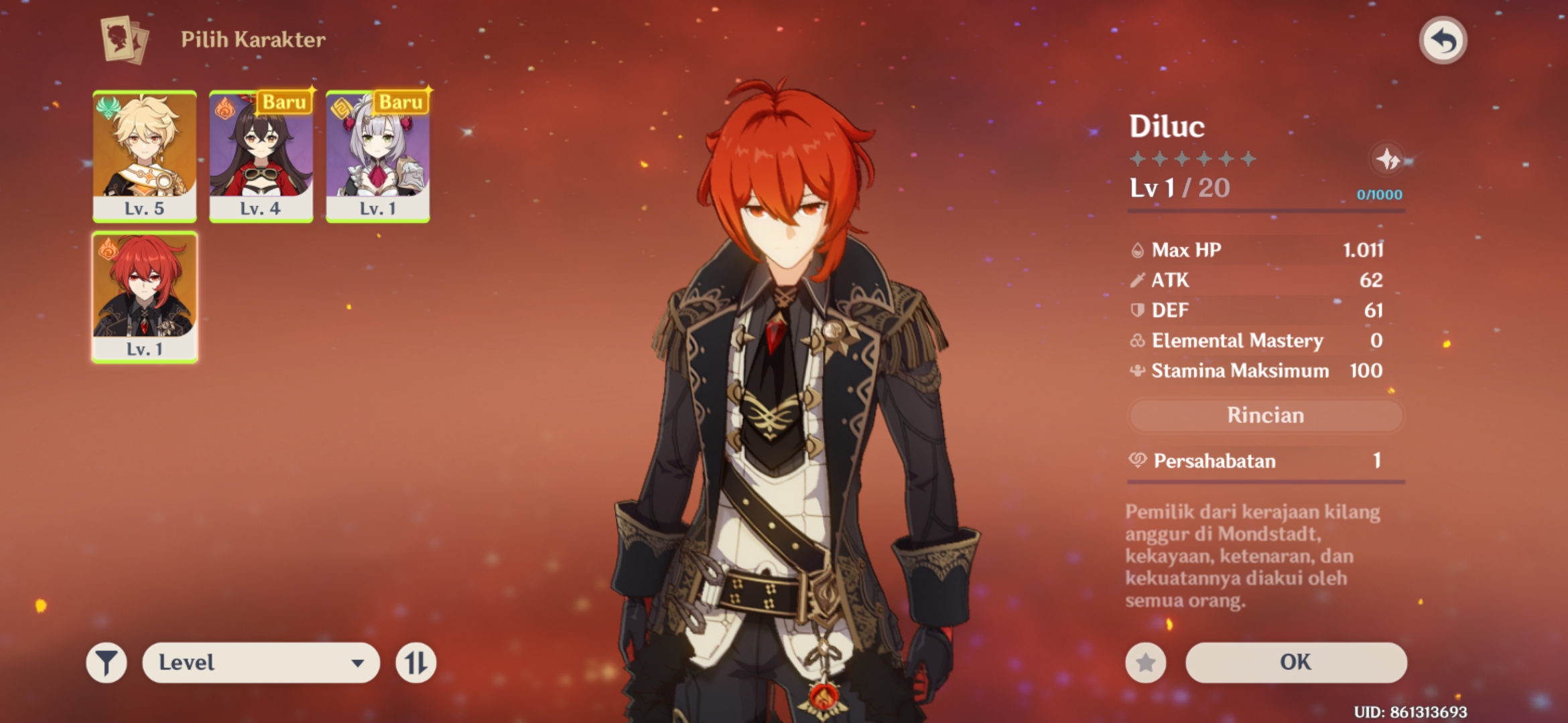 Diluc🔥 Genshin Impact | HoYoLAB