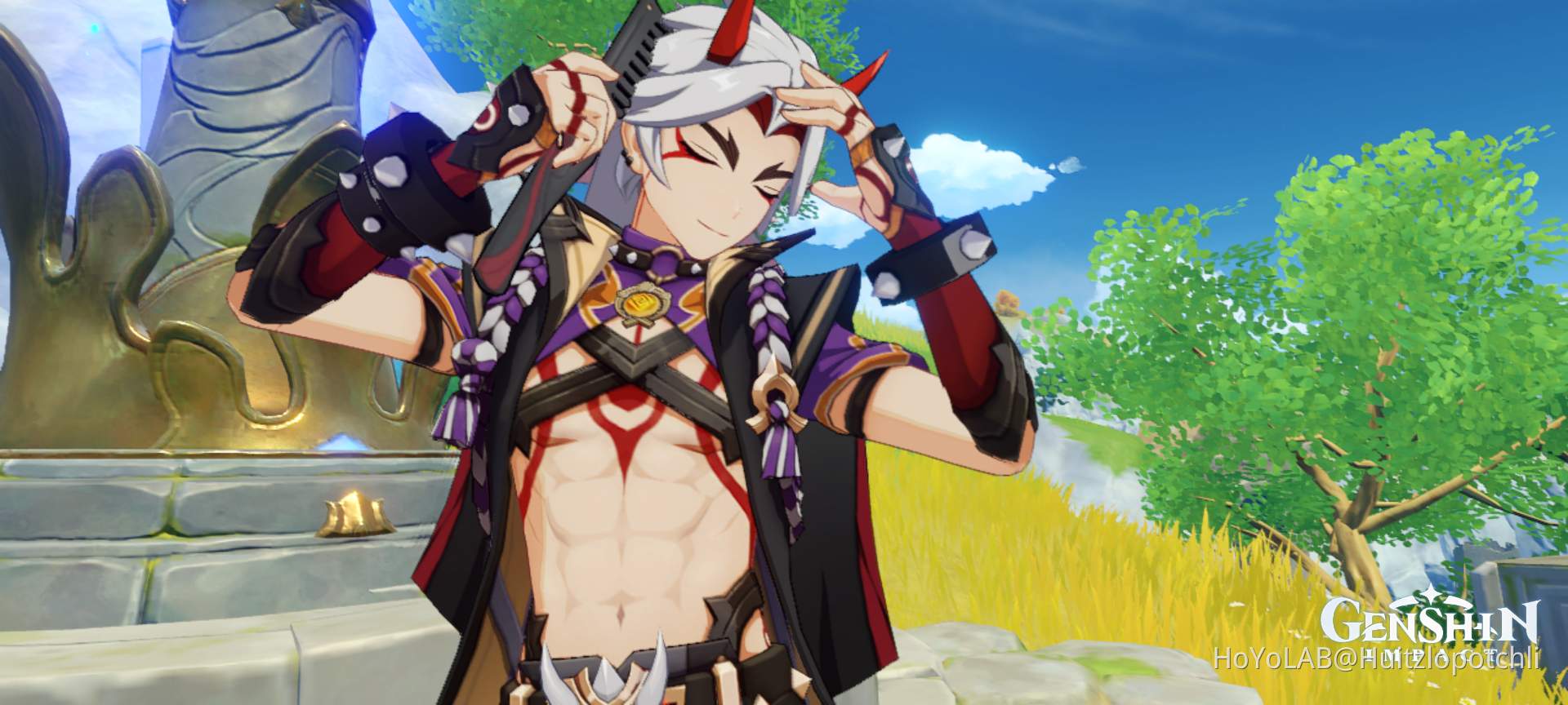 Itto a model | Genshin Impact | HoYoLAB