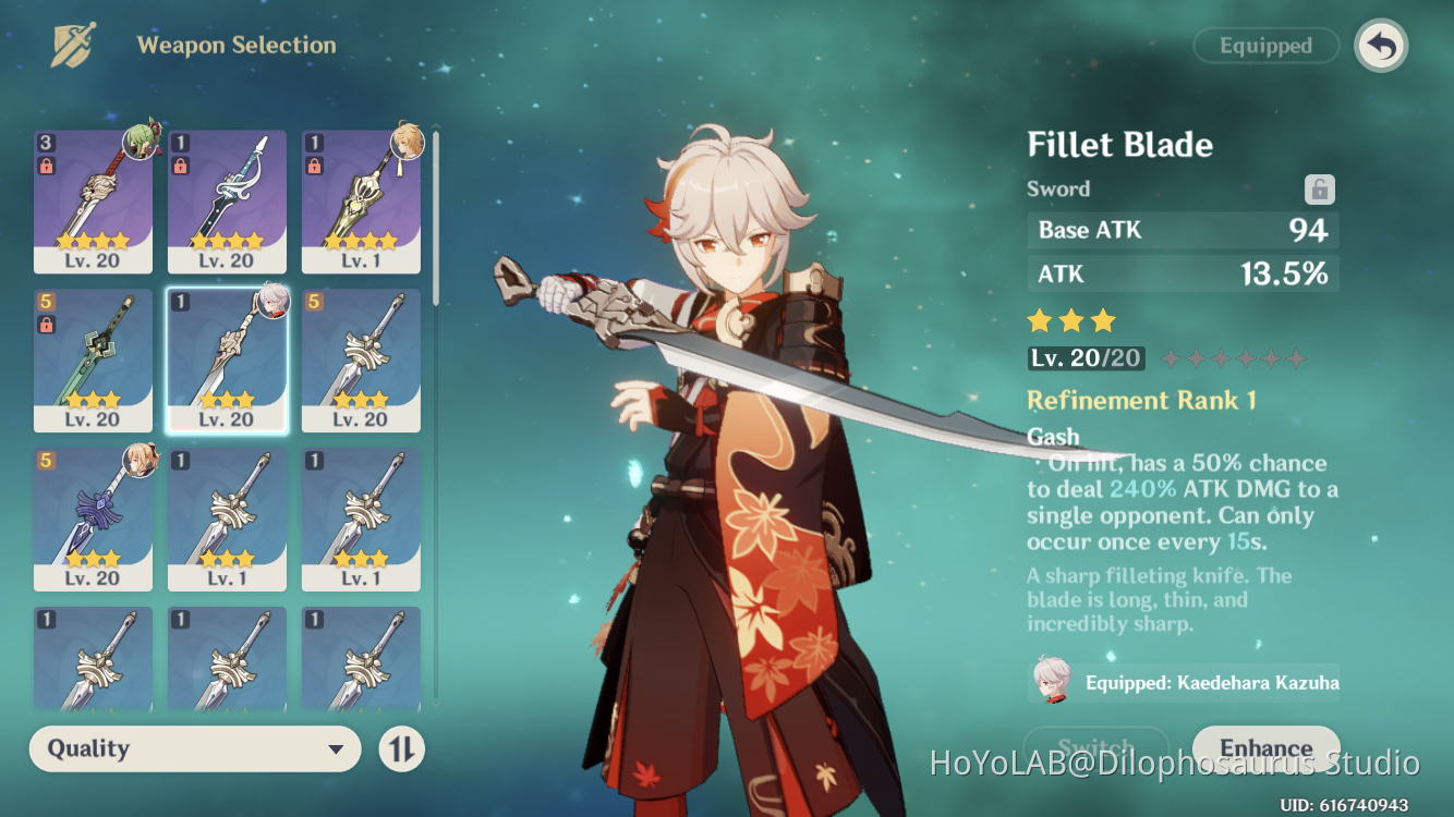 Is fillet blade or flute better for him? Genshin Impact | HoYoLAB