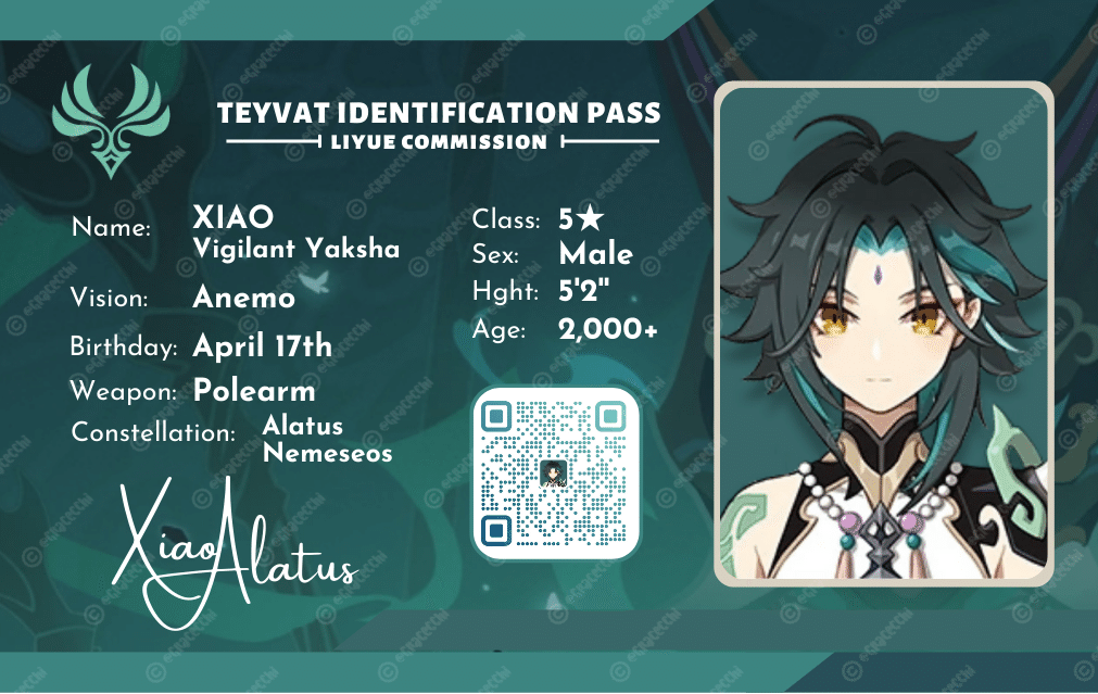 Teyvat Identification Card Genshin Impact | HoYoLAB