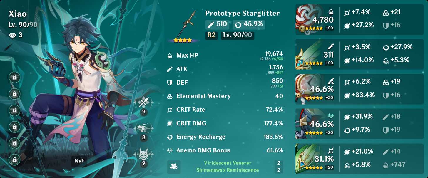 My Xiao build!!! Genshin Impact | HoYoLAB