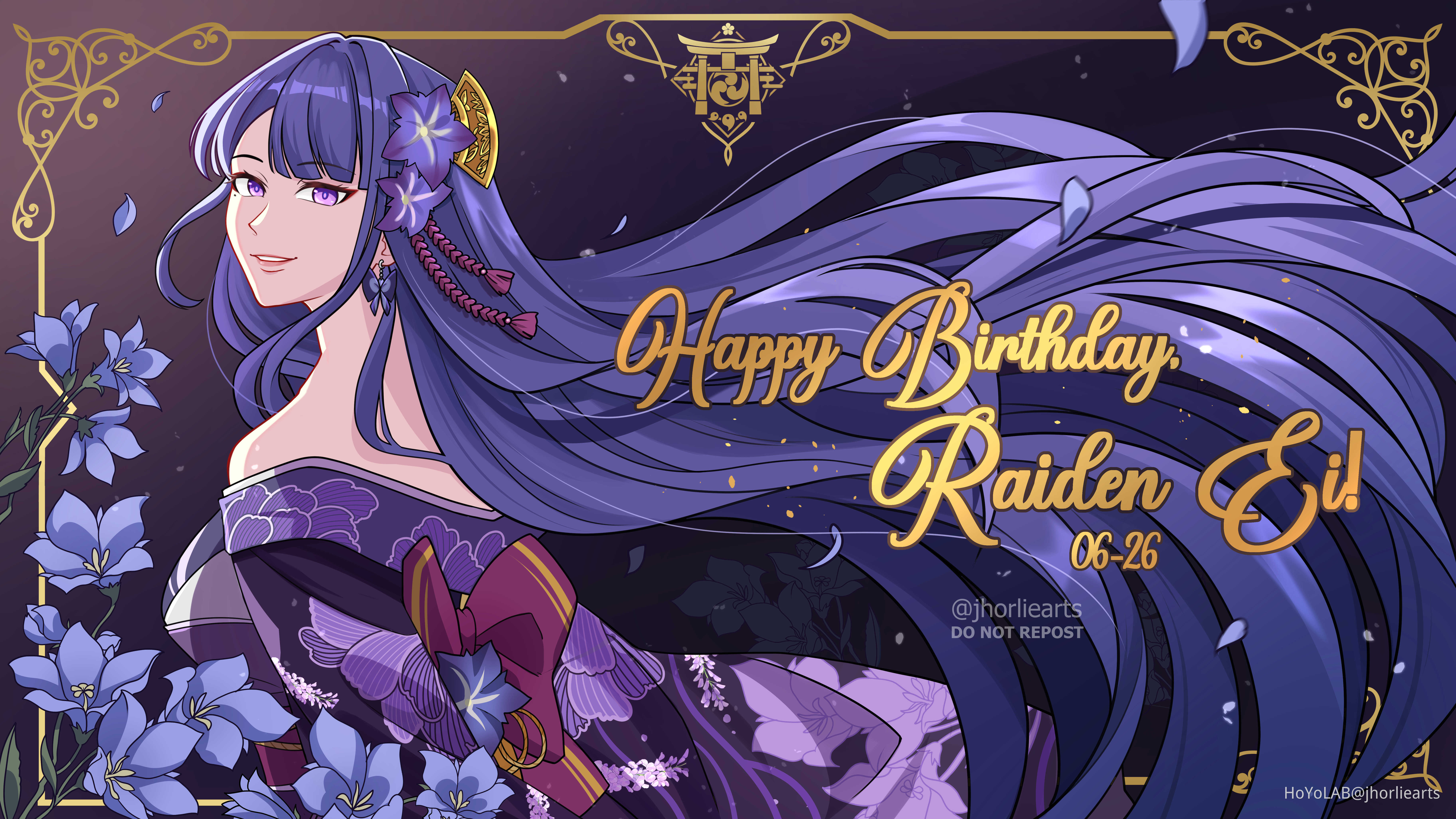 Happy Birthday, Raiden Ei! Genshin Impact | HoYoLAB
