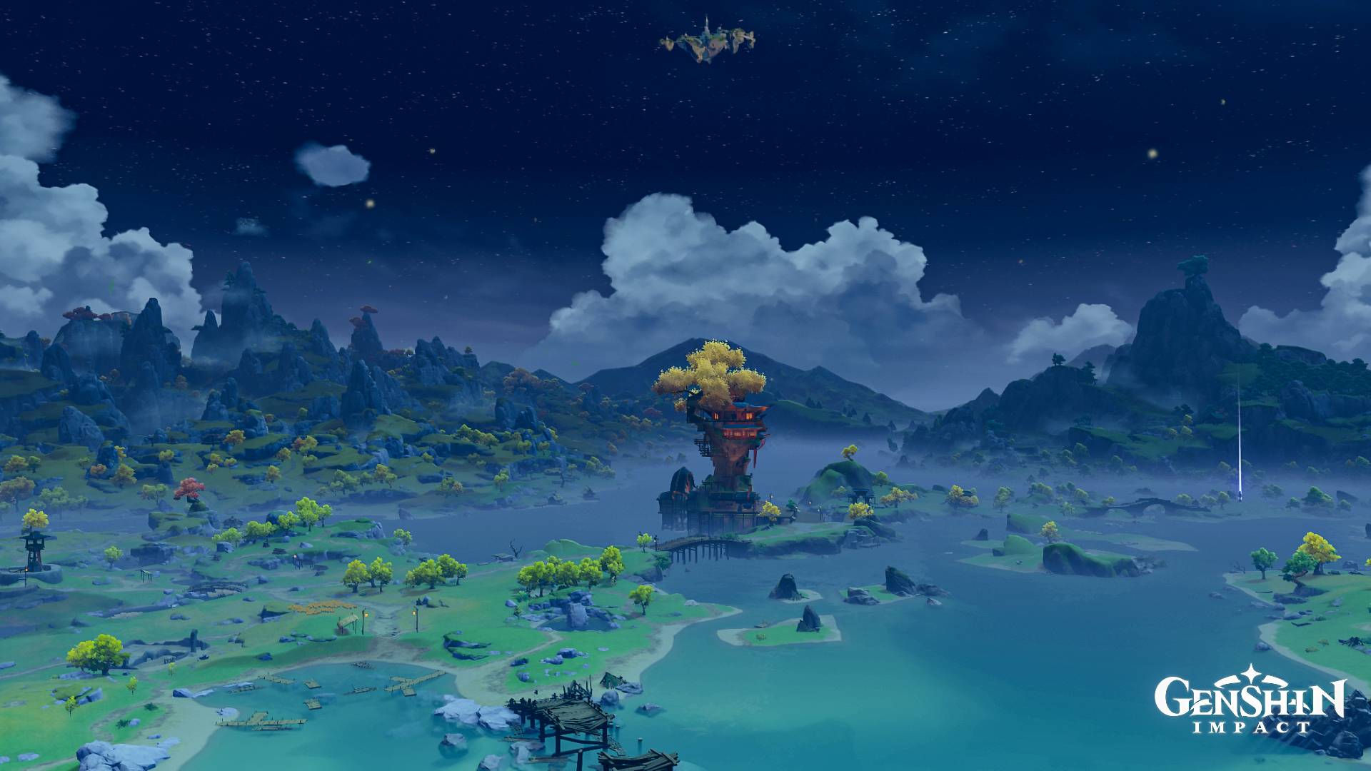 Wangshu Inn - Night time Genshin Impact | HoYoLAB