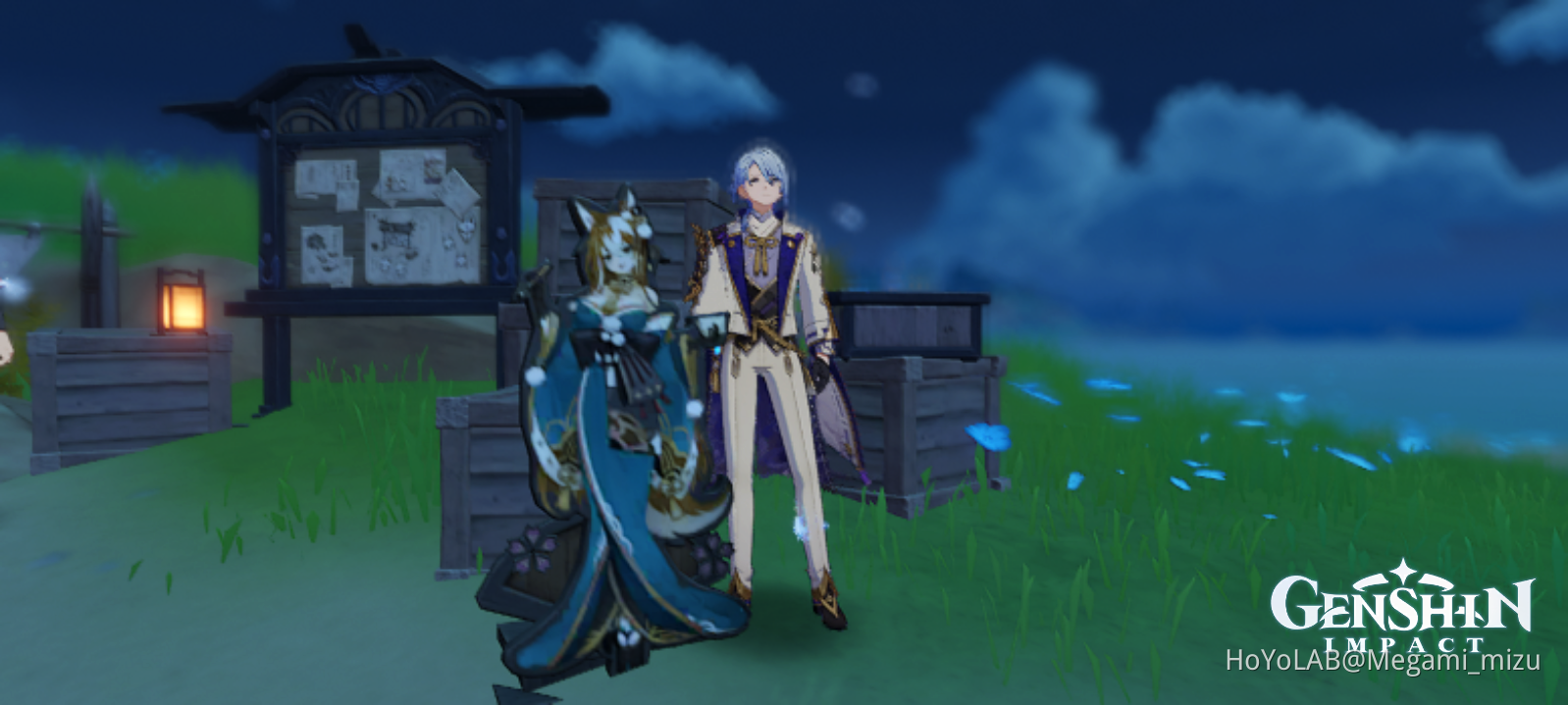 Taking pics with Ms. Hina standee | Genshin Impact | HoYoLAB