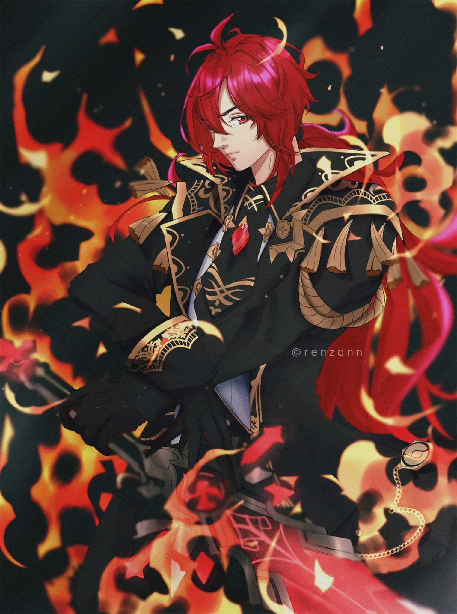 Diluc sama Genshin Impact | HoYoLAB