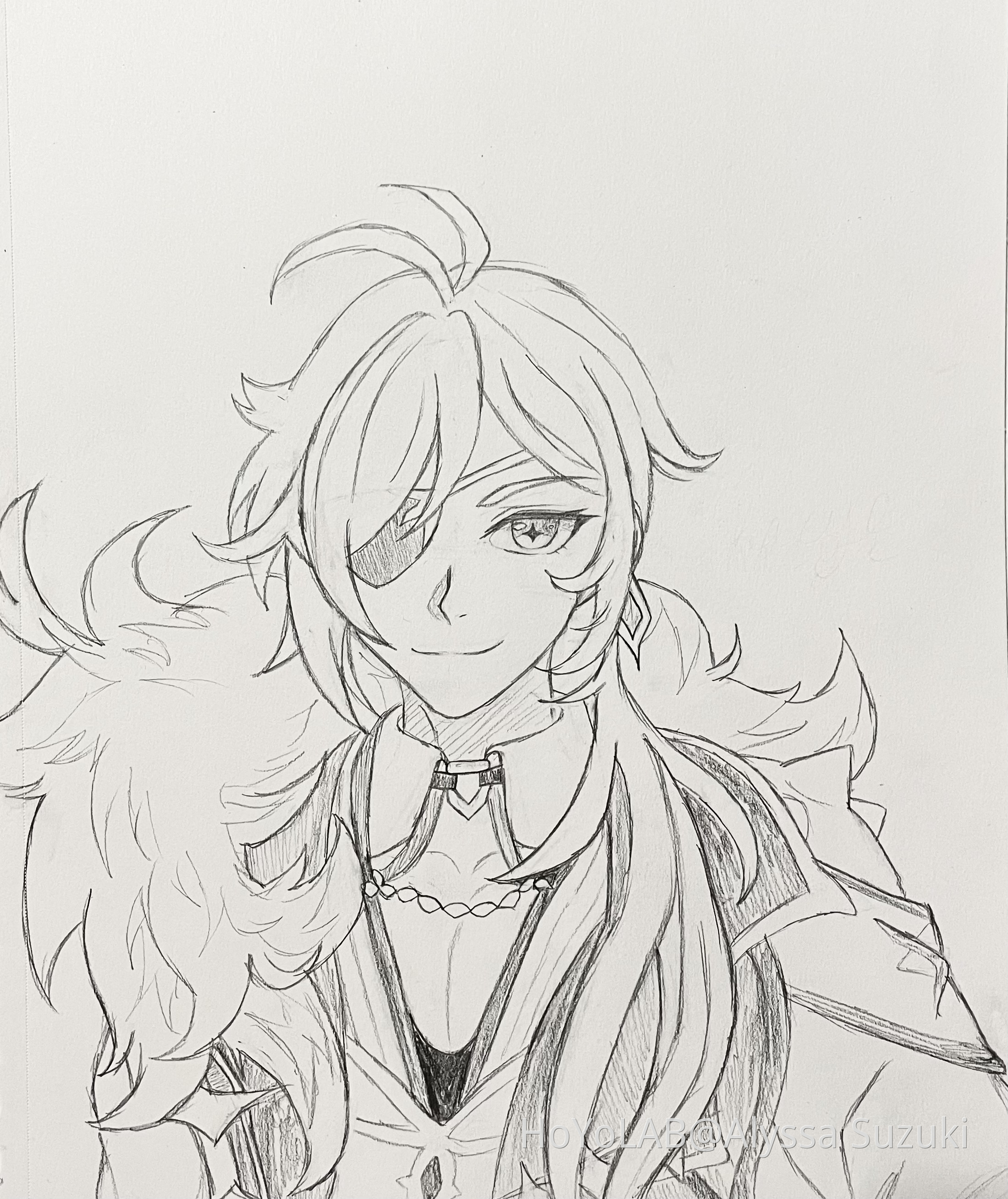 I drew Kaeya | Genshin Impact | HoYoLAB