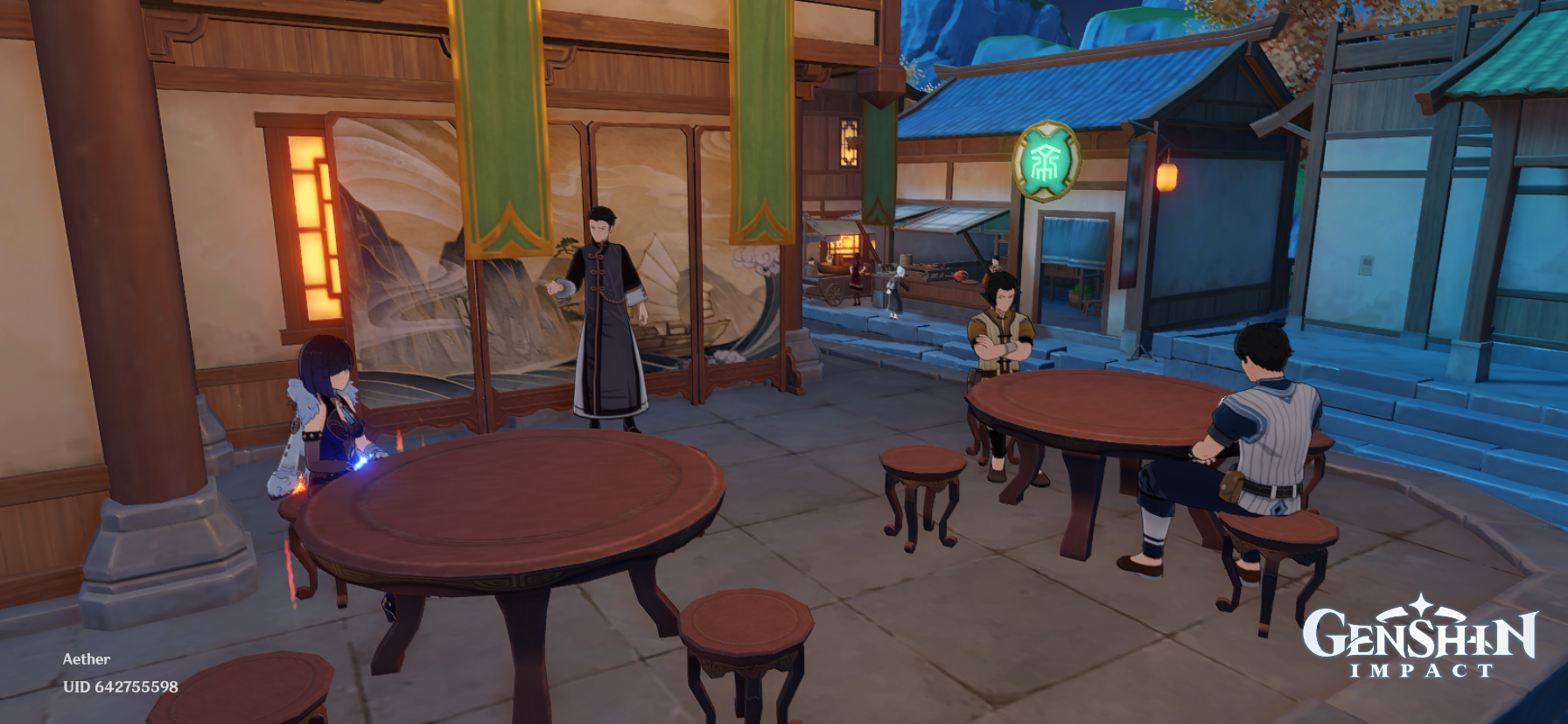 Just my sitting with my Yelan spending time with Uncle Gao, Sun and ...