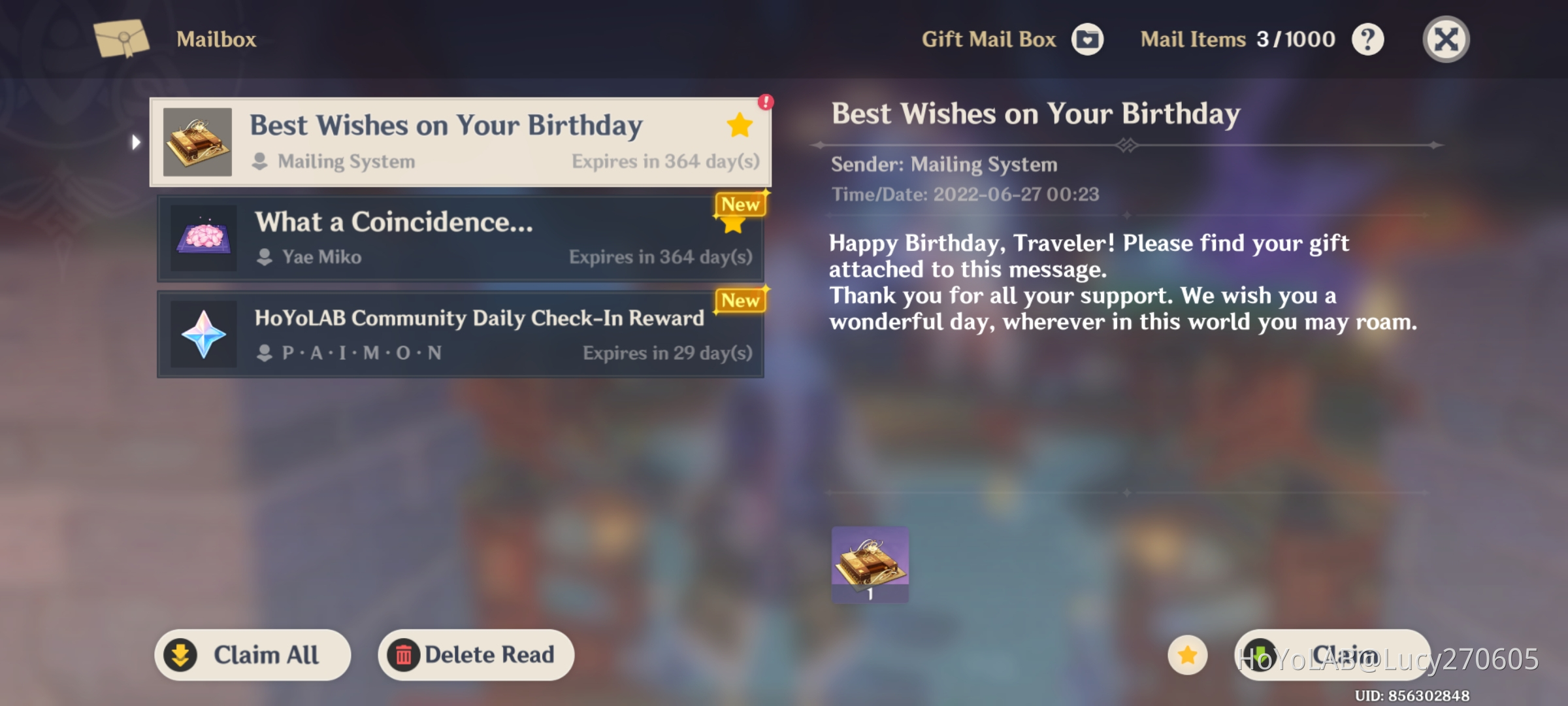 It's our Birthday Today!! Genshin Impact | HoYoLAB