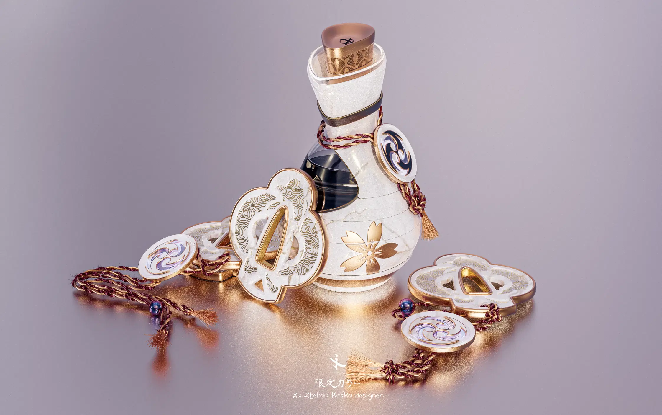 Wine design Emblem of Severed Fate Artifacts Genshin Impact | HoYoLAB