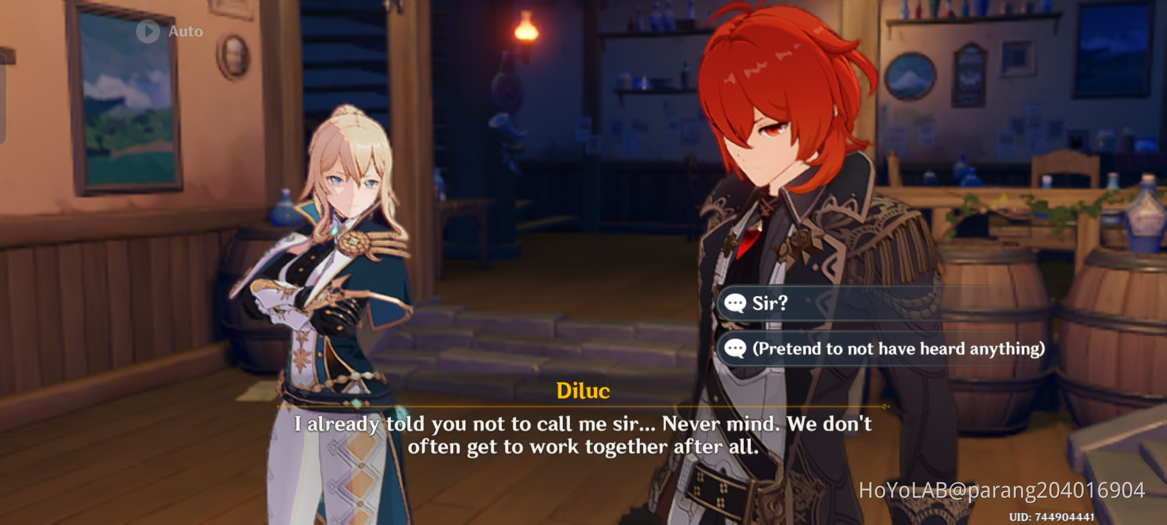 Oooooooo~~ What is happening here~~~ Diluc x Jean (best ship in whole ...