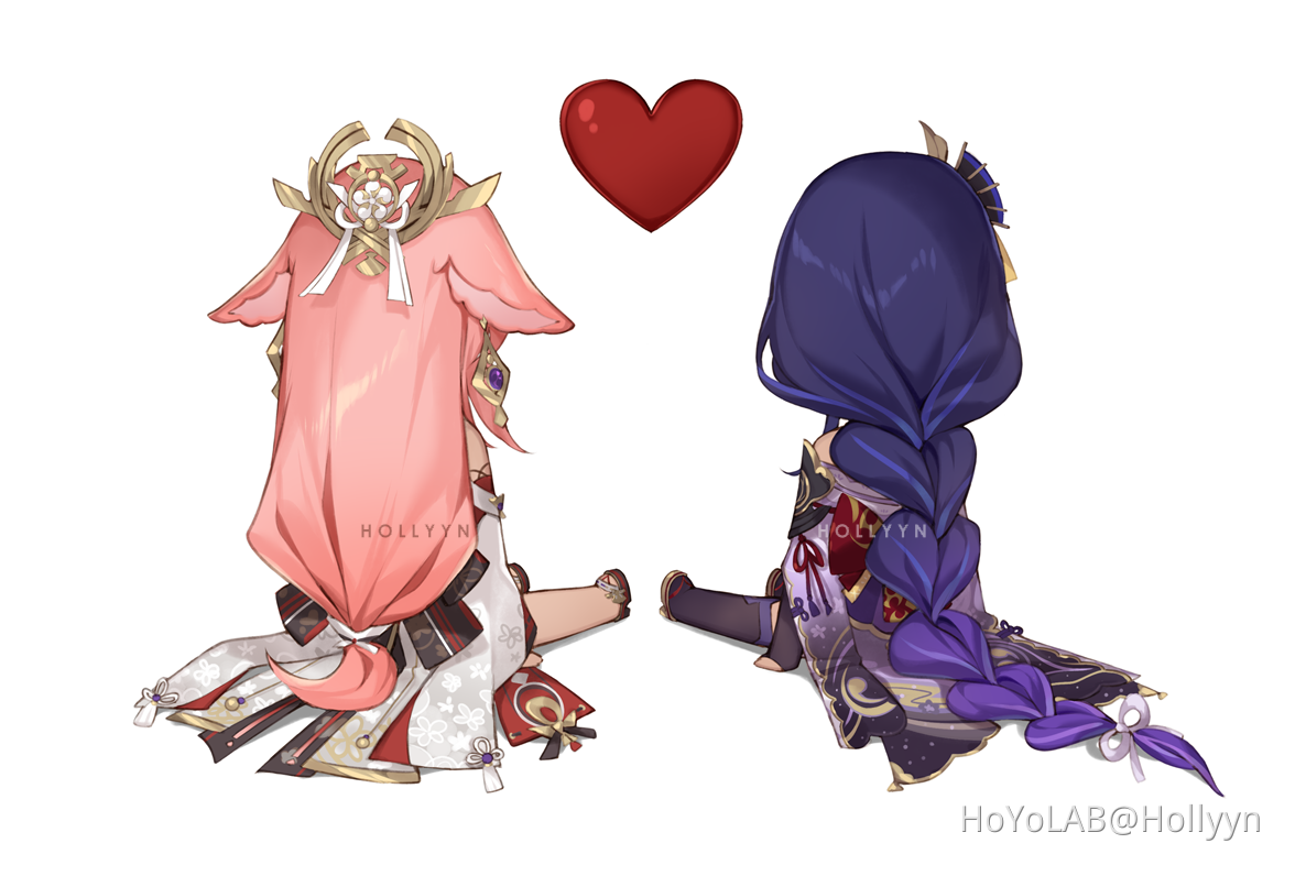 Ei and Miko Genshin Impact | HoYoLAB