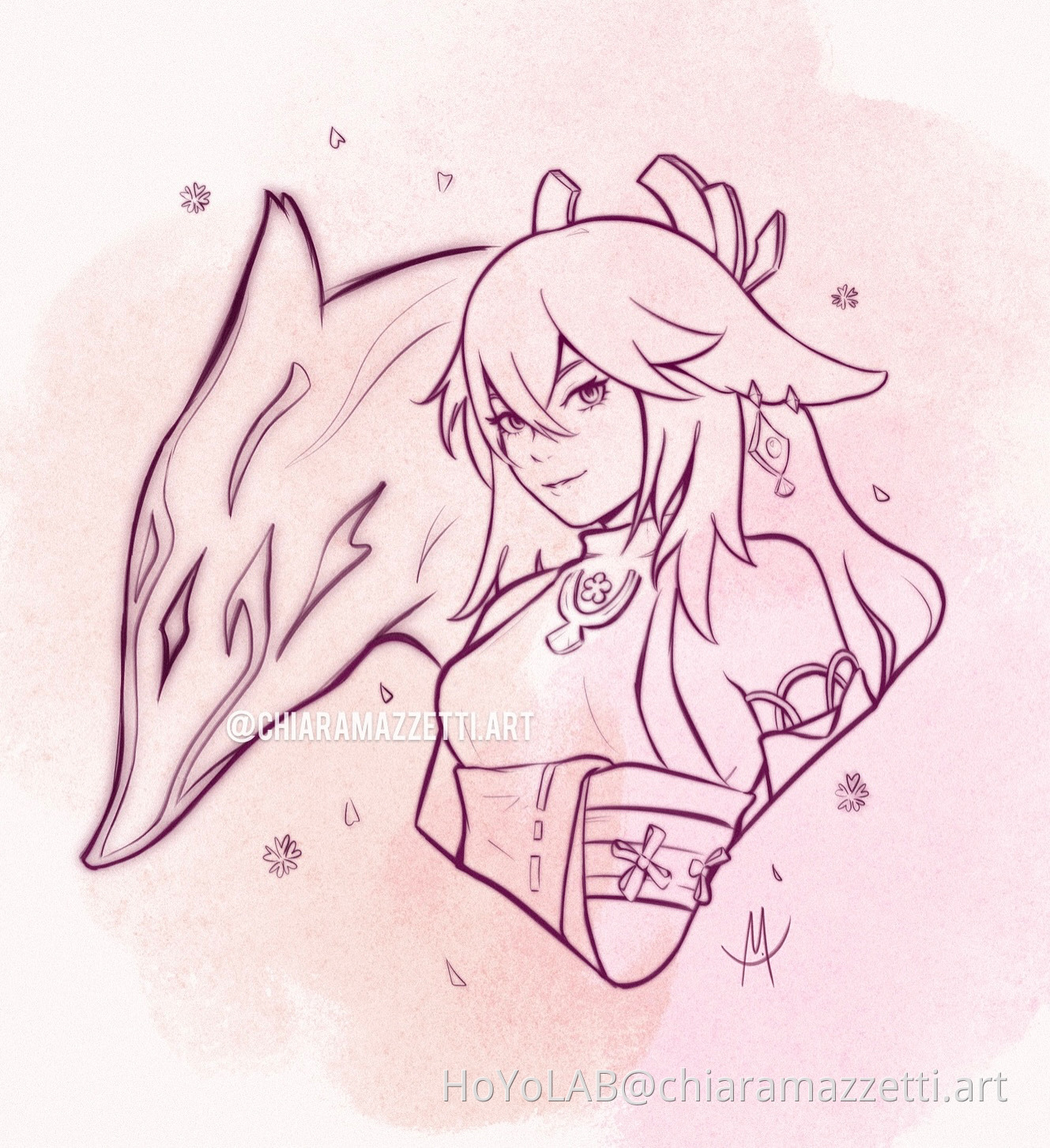 Yae Miko 🌸 lineart done! Genshin Impact | HoYoLAB