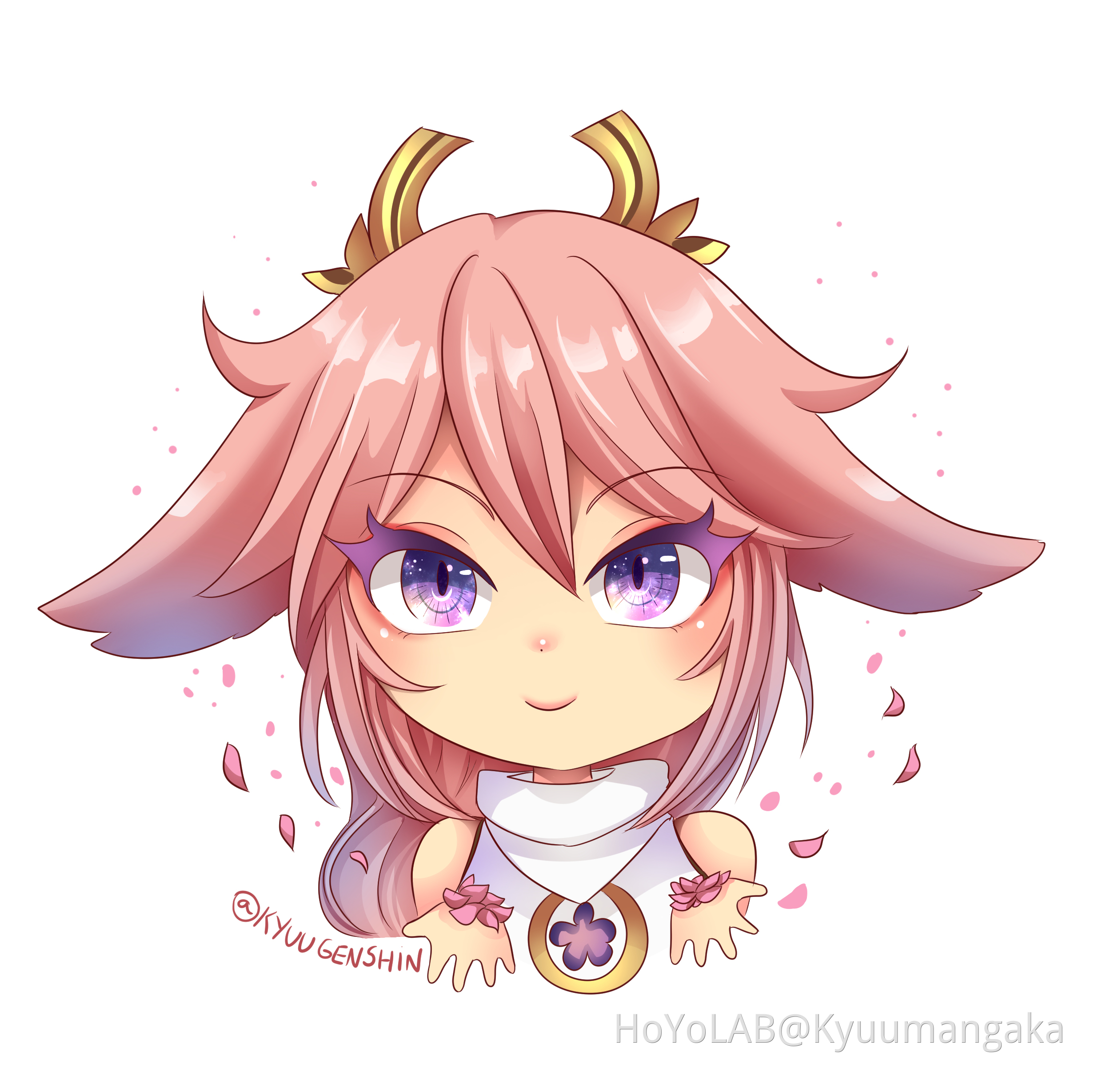 Happy Birthday Yae Miko chibi drawing Genshin Impact | HoYoLAB