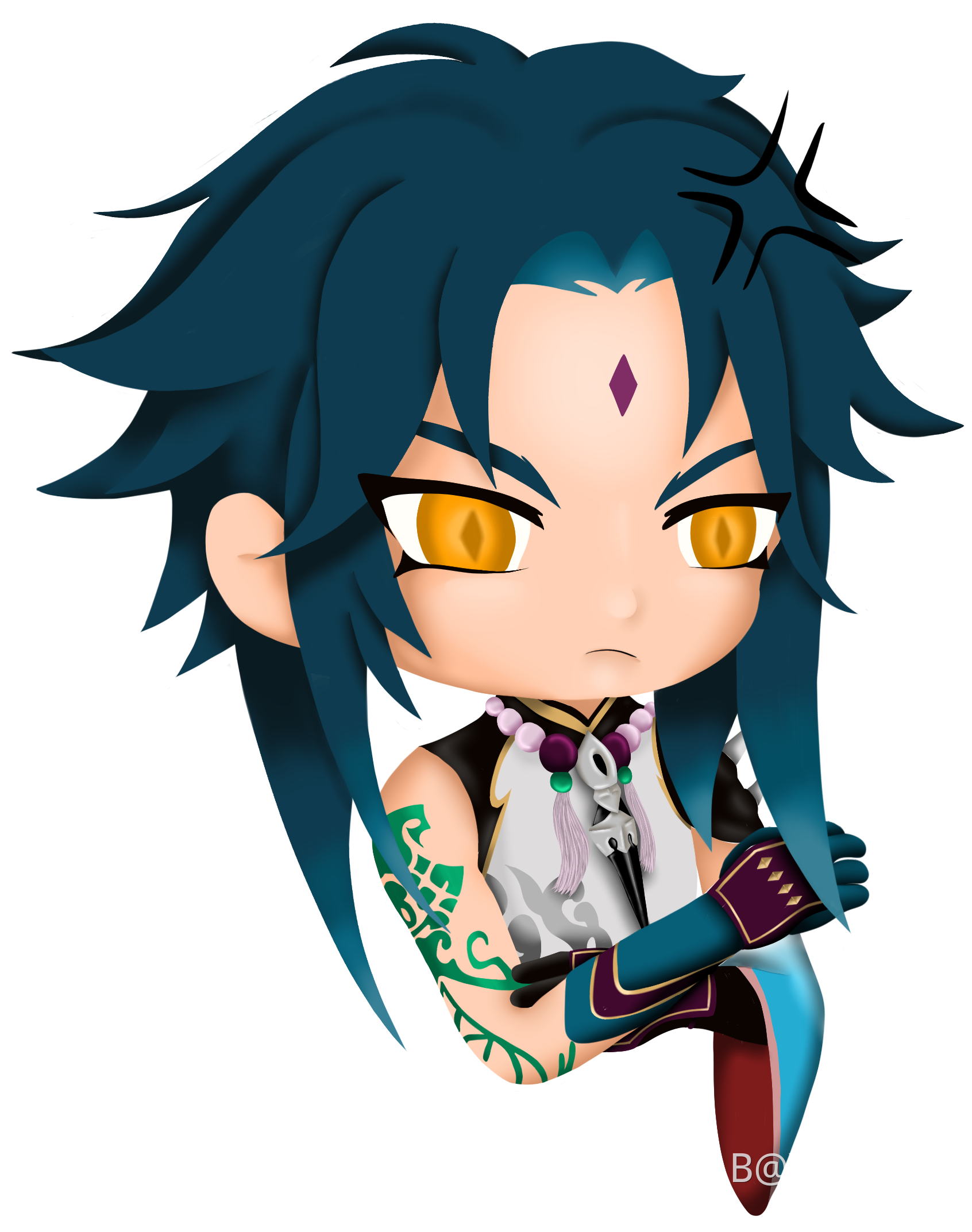 Chibi Angry Xiao Genshin Impact | HoYoLAB