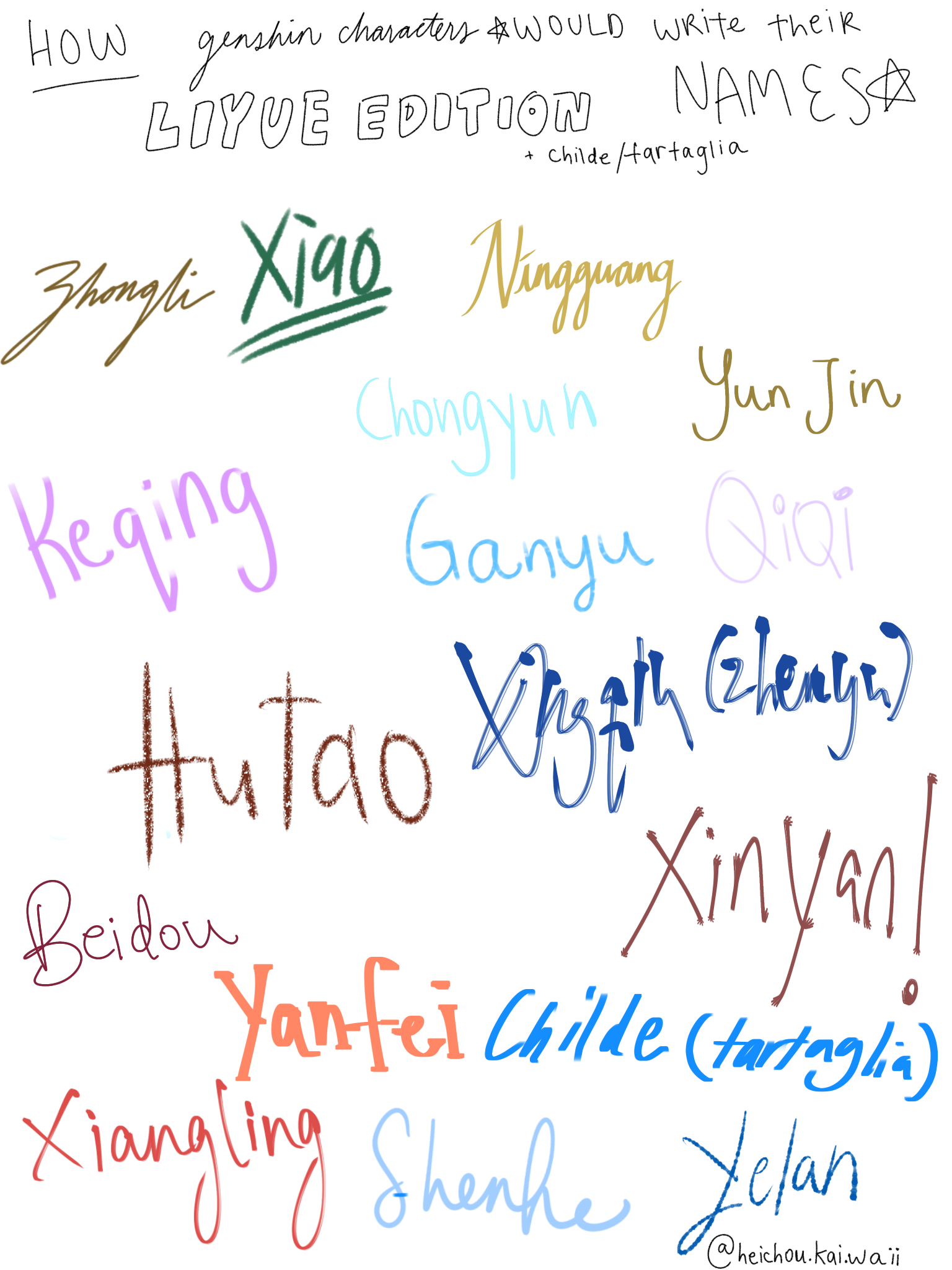 genshin writing their names? Genshin Impact | HoYoLAB