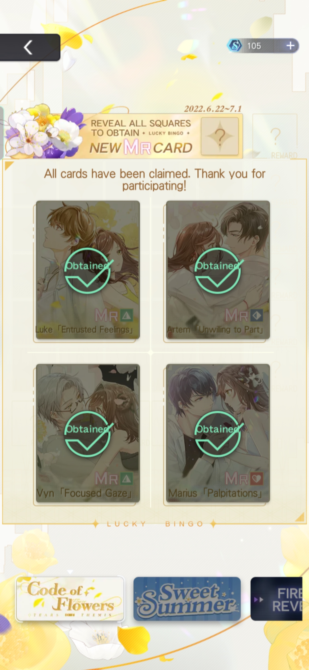 Finally! Got all MR Cards Tears of Themis | HoYoLAB