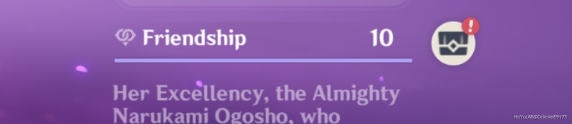 Raiden friendship 10! Genshin Impact | HoYoLAB