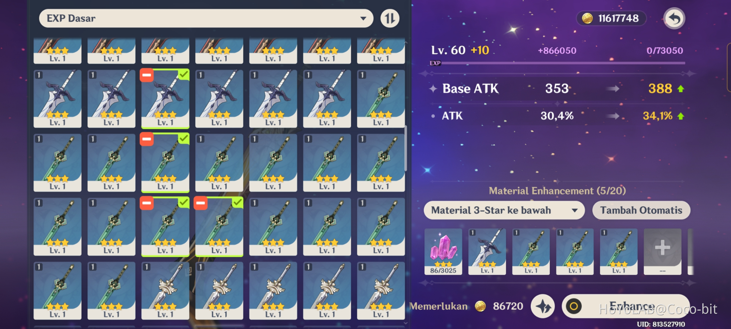 Lithic Blade untuk Chongyun 60/60 ke 80/80 | Genshin Impact | HoYoLAB