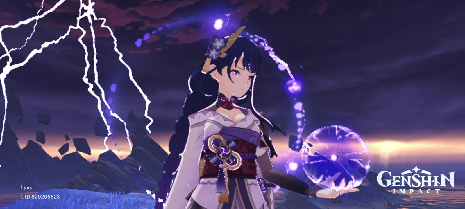 Creating Raiden Shogun's name card Genshin Impact | HoYoLAB