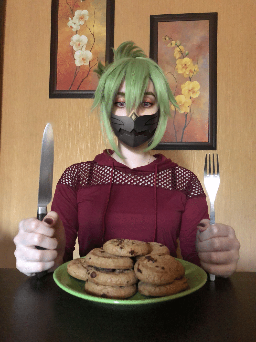 Kuki Shinobu eating breakfast Genshin Impact | HoYoLAB