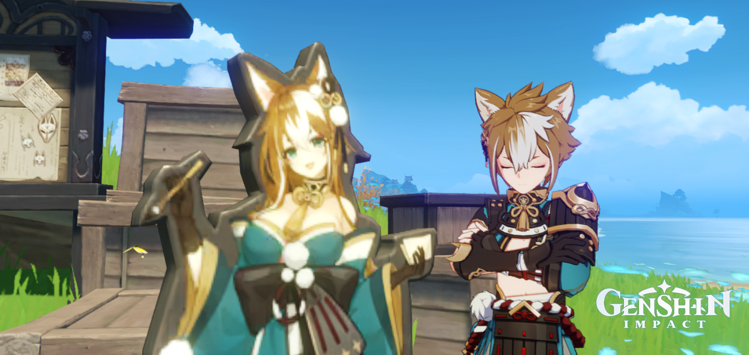 Miss Hina and Gorou Genshin Impact | HoYoLAB