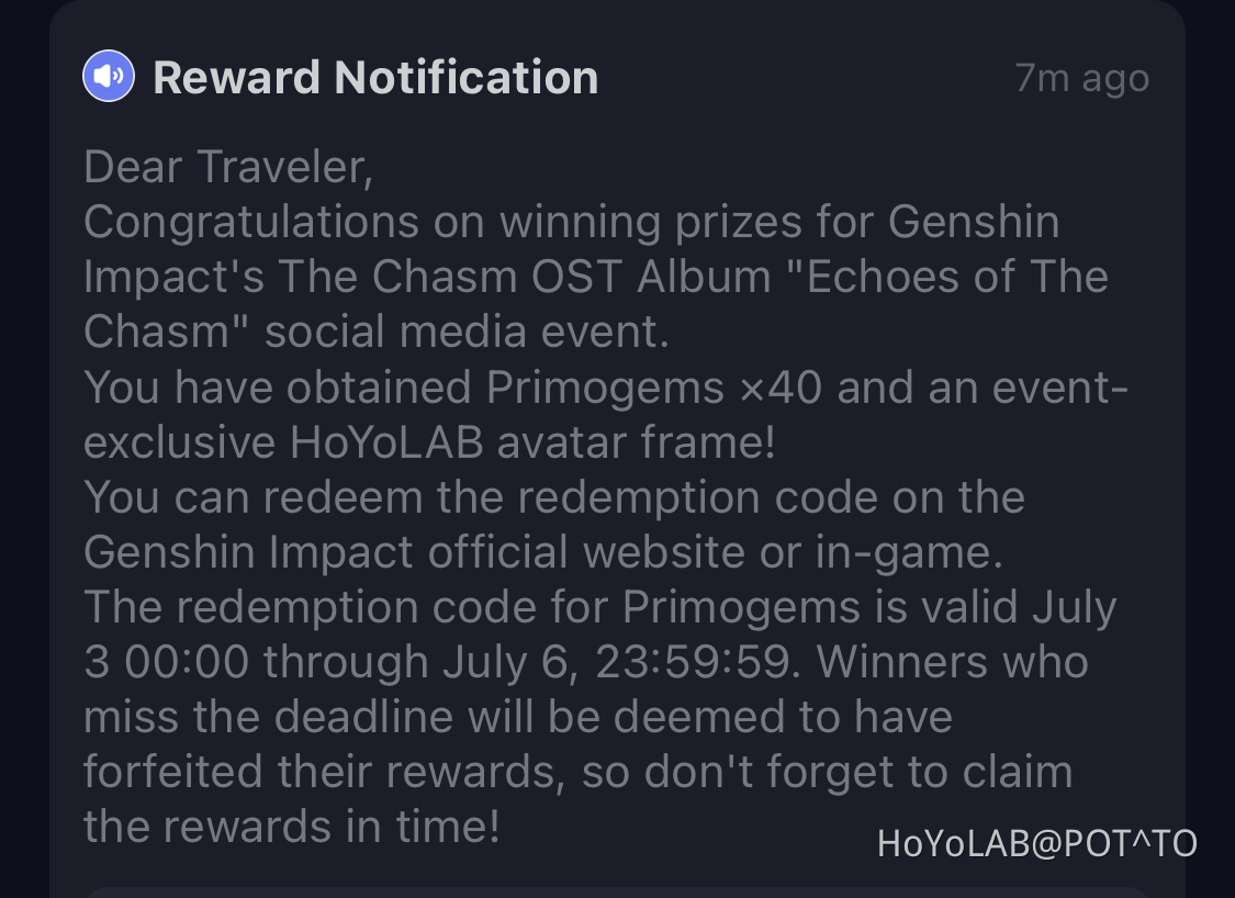 Chasm OST event Genshin Impact | HoYoLAB
