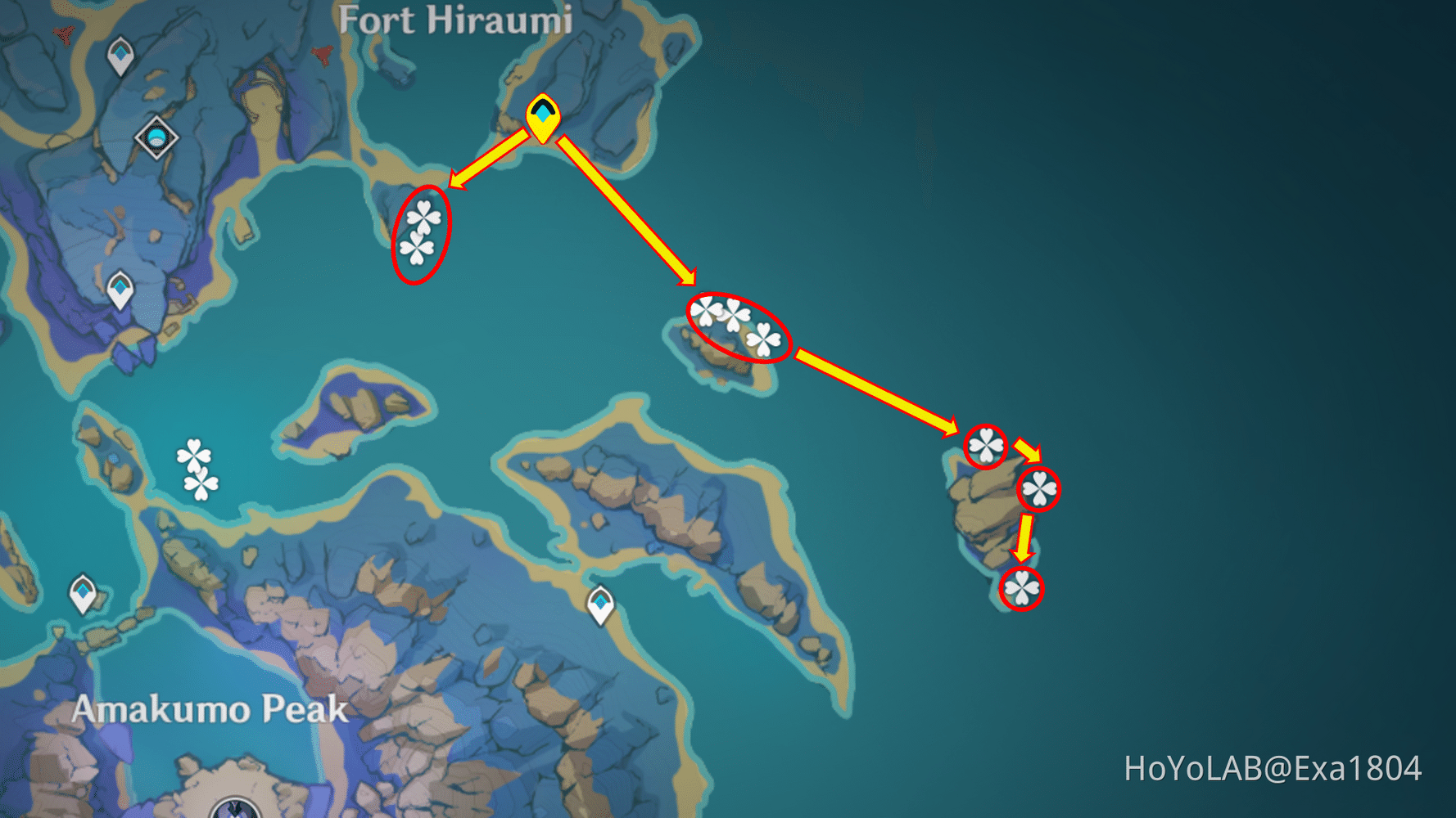 All 177 Sea Ganoderma Farming Route (Video + Screenshot) Genshin Impact ...