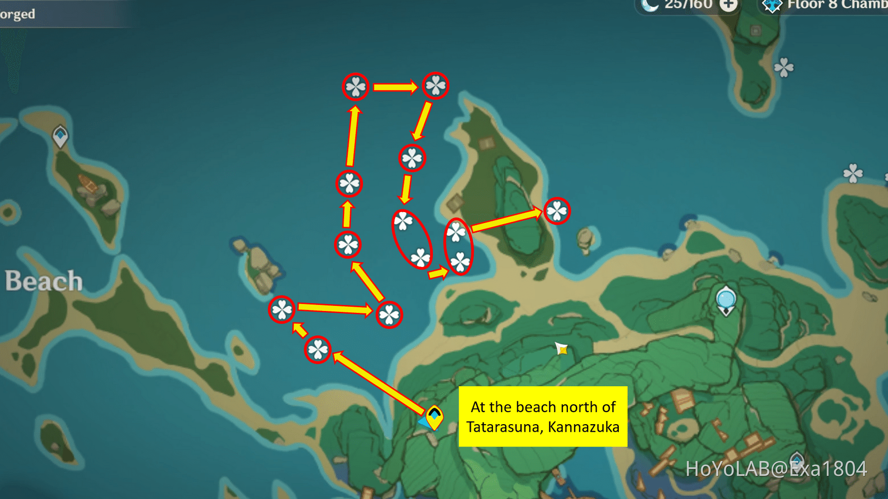 All 177 Sea Ganoderma Farming Route (Video + Screenshot) Genshin Impact ...