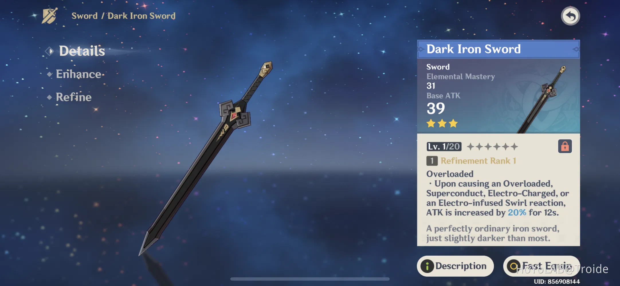 The rarest Sword in the game! Genshin Impact | HoYoLAB