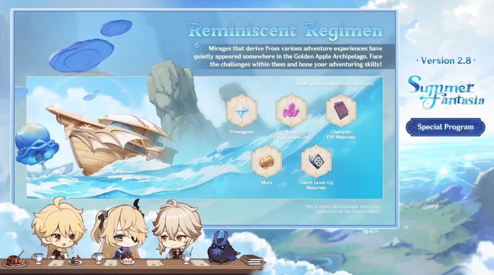 2.8 Special Program Livestream Overview | Summer Fantasia + Sumeru ...