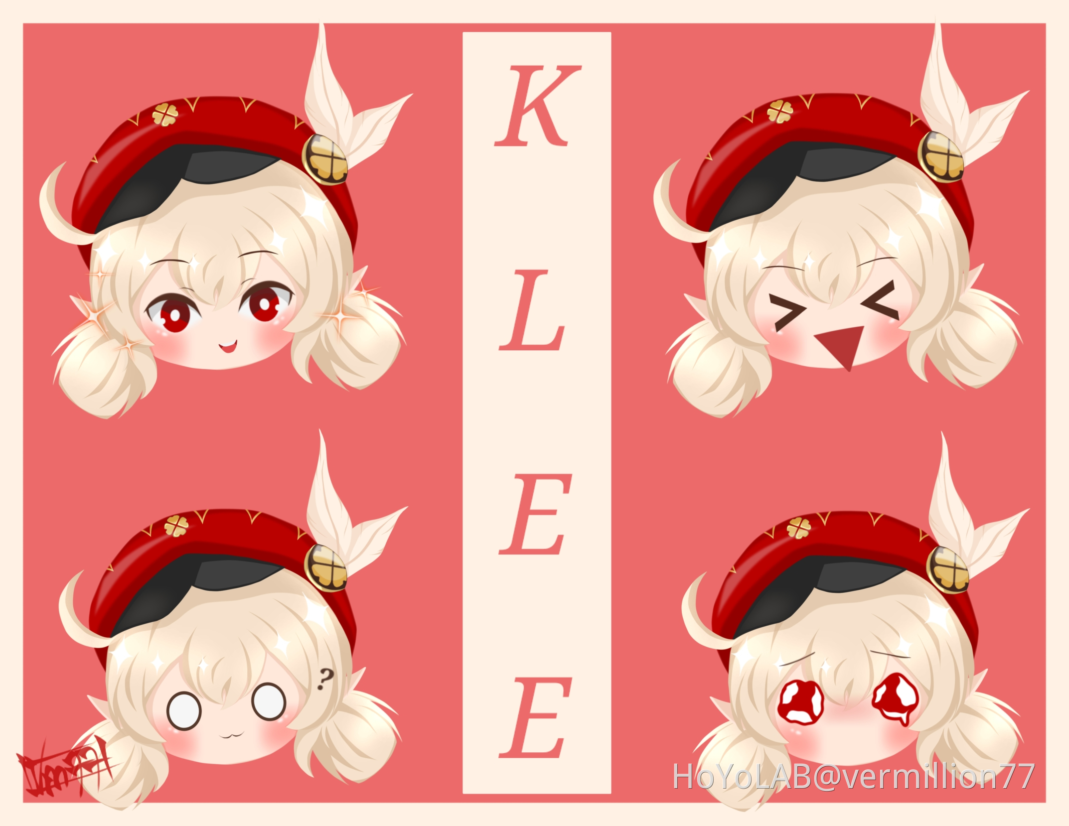 klee sticker set Genshin Impact | HoYoLAB