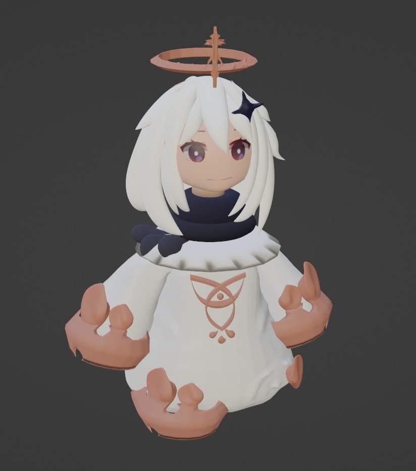 Paimon on blender Genshin Impact | HoYoLAB