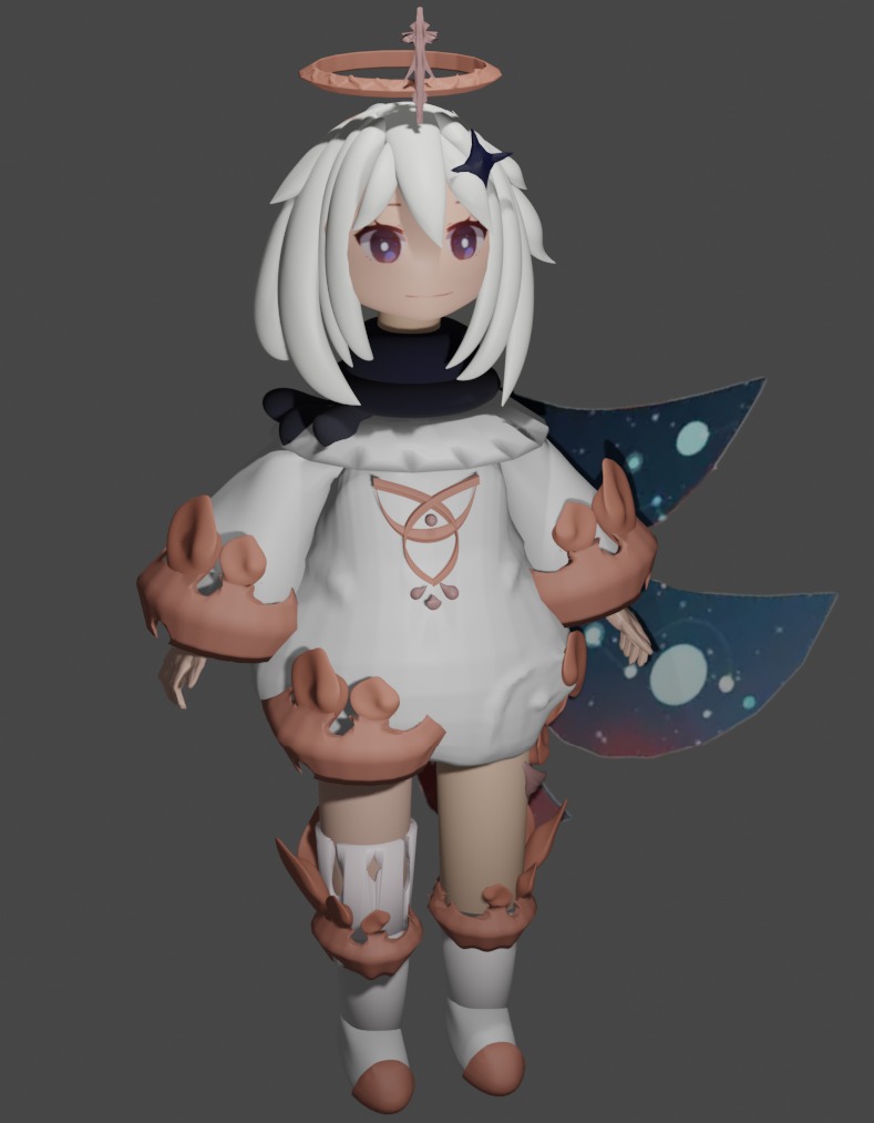 Paimon on blender Genshin Impact | HoYoLAB