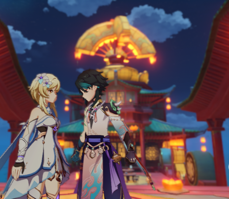 Xiao & Lumine in the Cruise Ship Genshin Impact | HoYoLAB