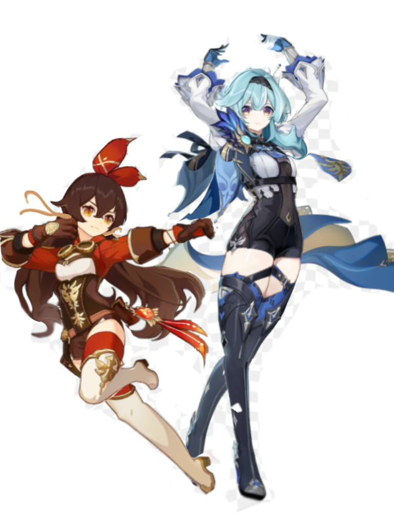 Eula dance with anmber as kids Genshin Impact | HoYoLAB