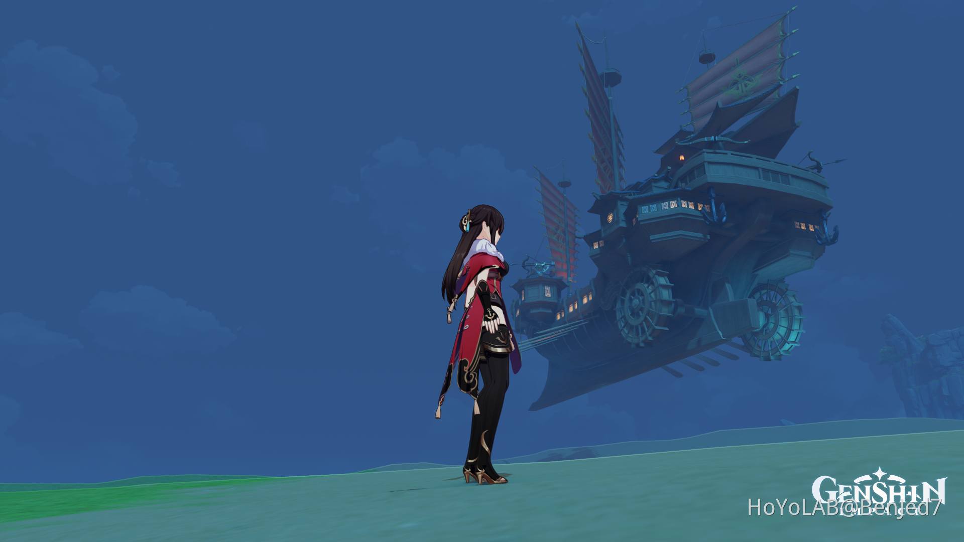 Yay Beidou's ship can fly!!! Genshin Impact | HoYoLAB