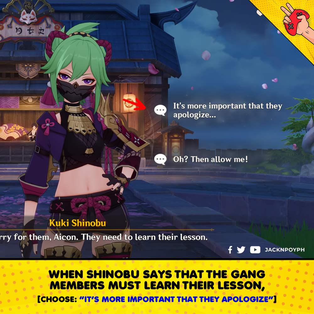 Kuki Shinobu Hangout Guide · All Endings Genshin Impact | HoYoLAB