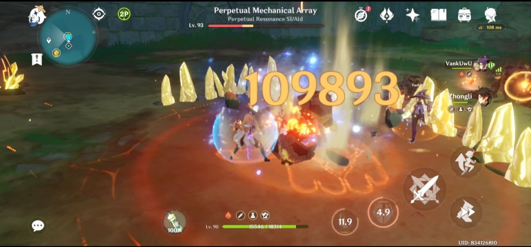 Aether Geo 109k !! Genshin Impact | HoYoLAB