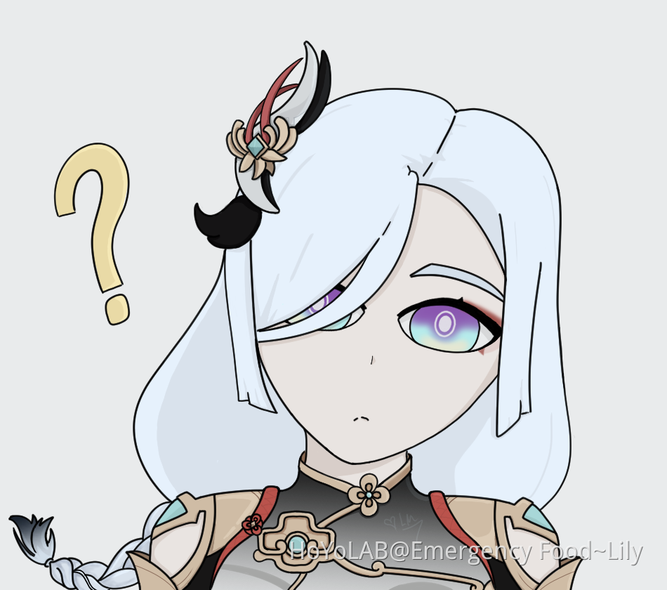 Shenhe emoji redraw challenge! Genshin Impact | HoYoLAB