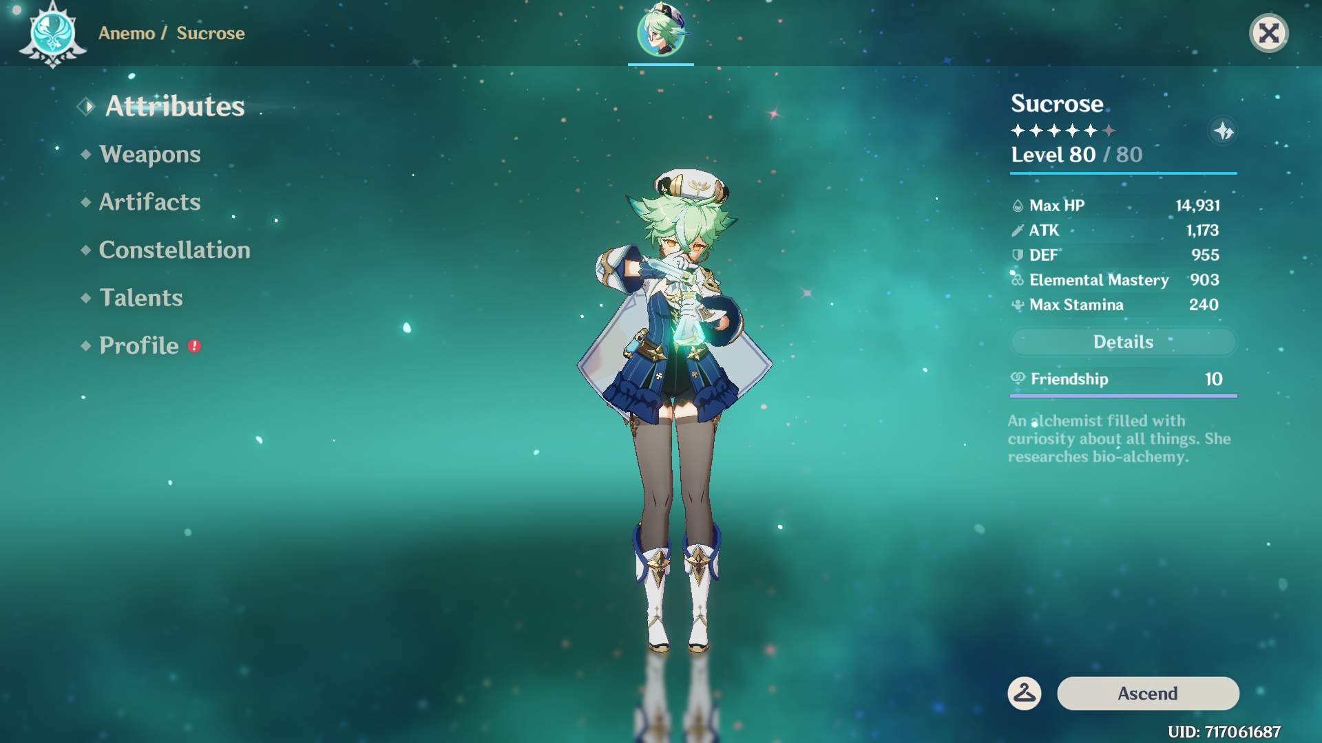 Sucrose Build Genshin Impact | HoYoLAB