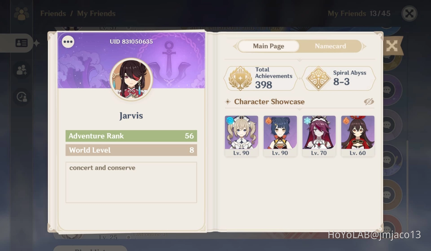 My Hacked Account Genshin Impact | HoYoLAB