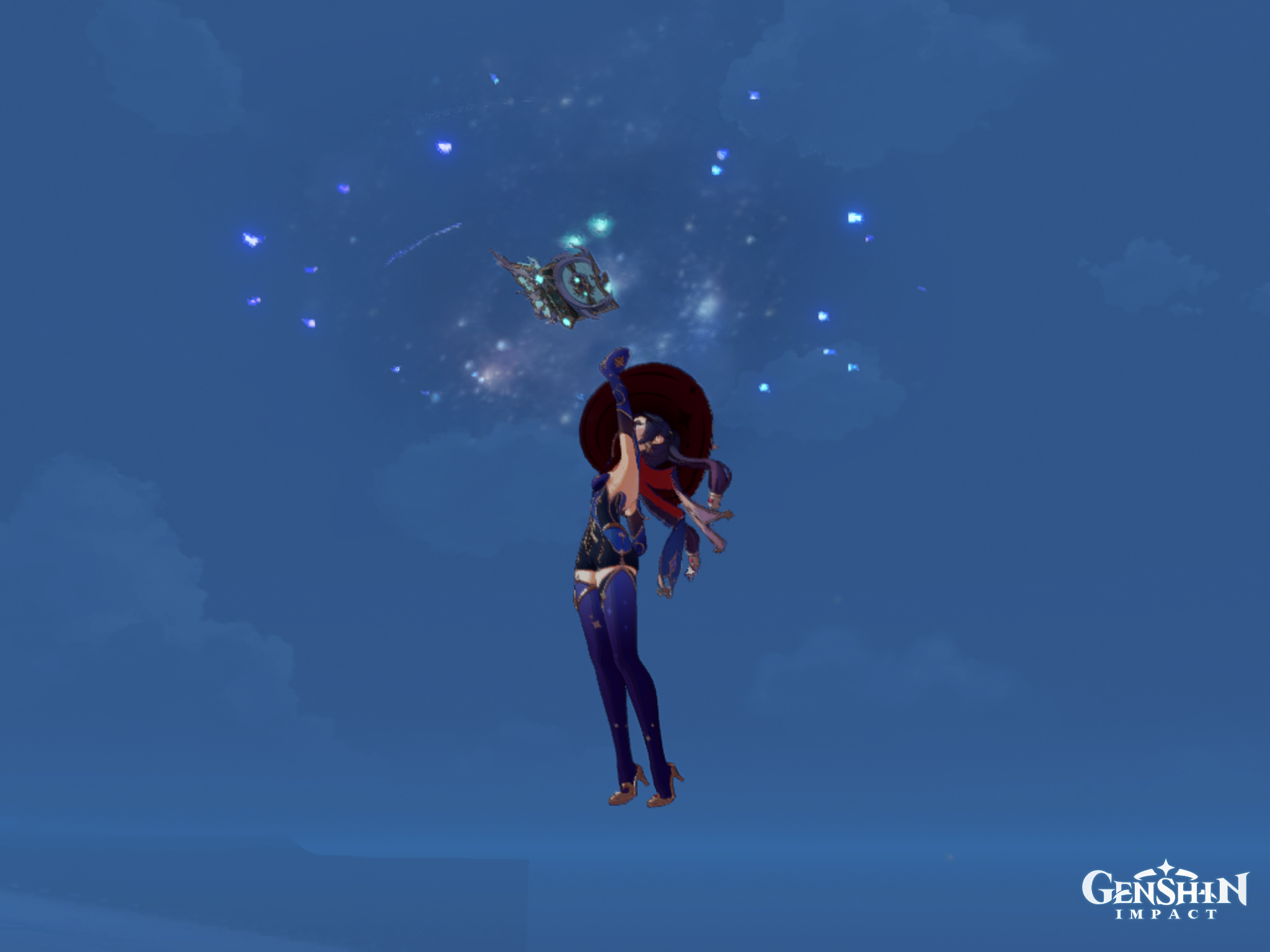 Floating Mona and Yelan | Genshin Impact | HoYoLAB