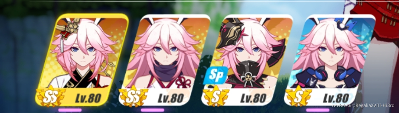 Full of happiness when u've completed Yae Sakura's battlesuit Honkai ...