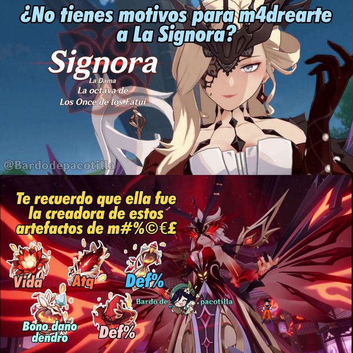 Muerte a la Signora Genshin Impact | HoYoLAB