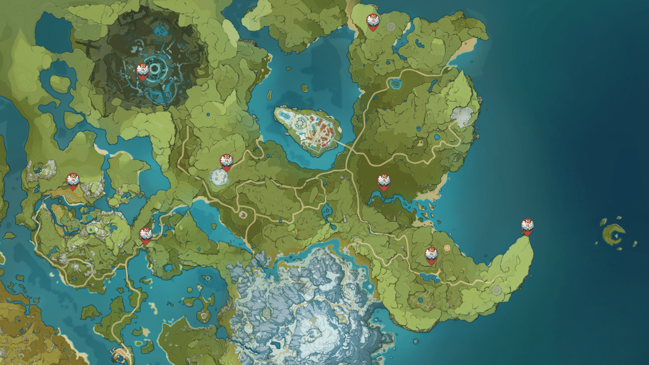 Guia de Todas as Localizações de Hilichurl Estranho | Genshin Impact ...