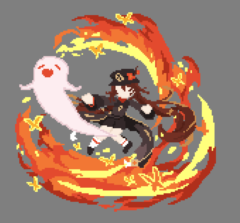 Pixel Hu Tao Genshin Impact | HoYoLAB