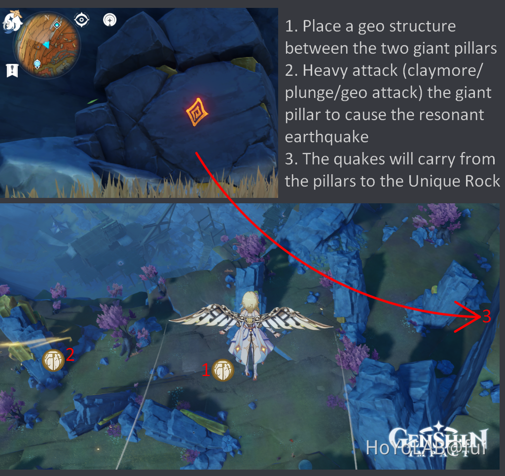 How to solve the Unique Rock puzzles in the Chasm | Genshin Impact ...