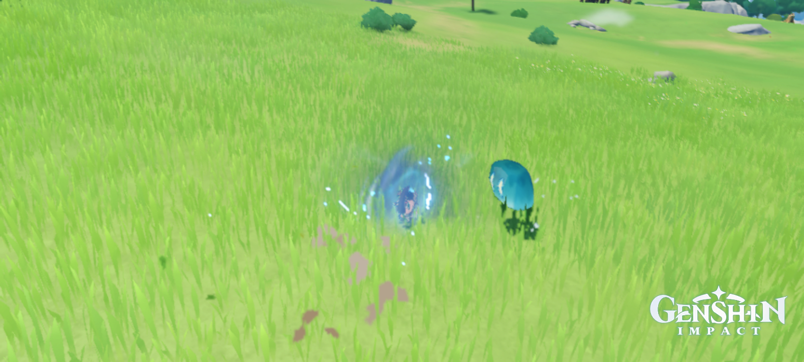 Rolling sayu and hydro slime Genshin Impact | HoYoLAB