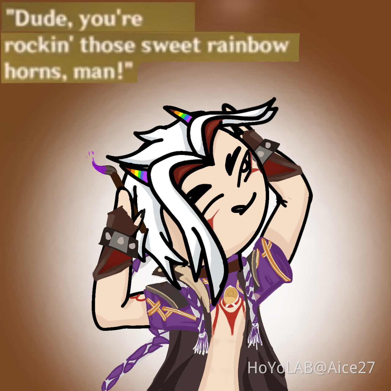 Itto's rainbow horns :3 Genshin Impact | HoYoLAB