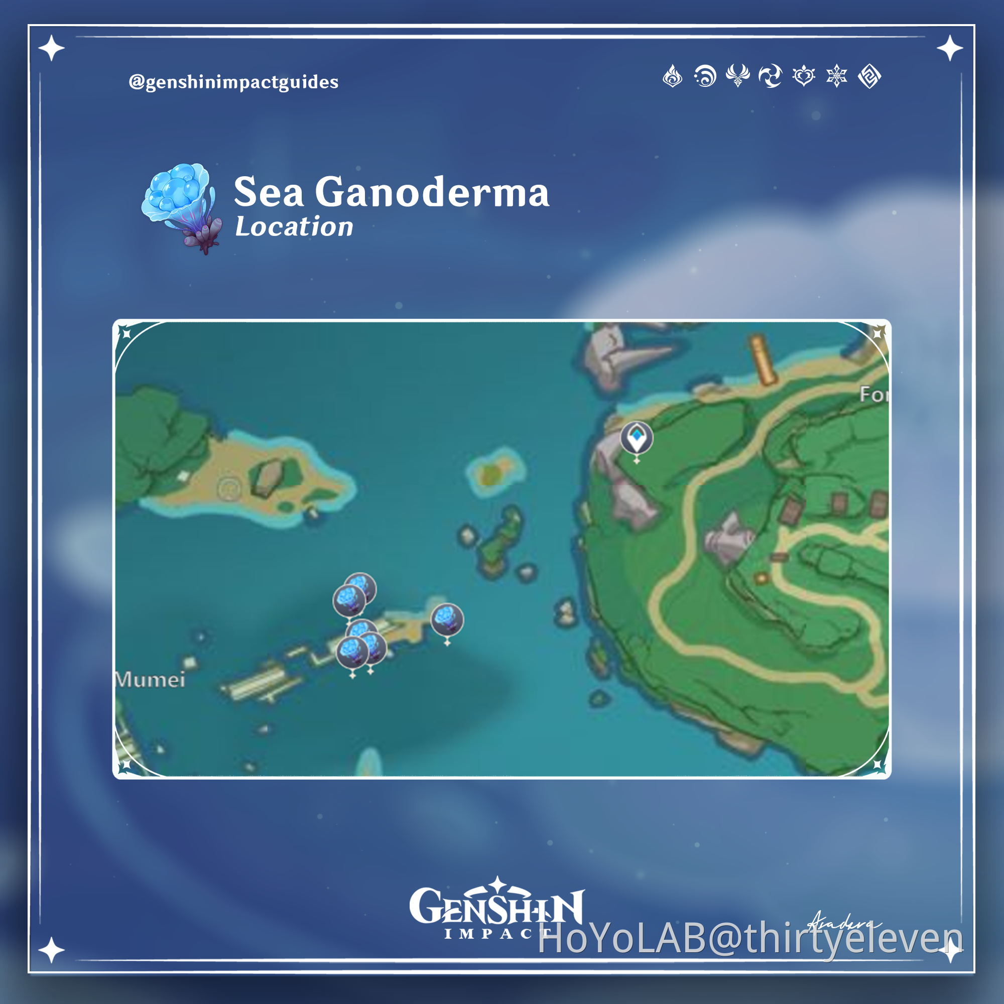 Sea Ganoderma Farming Route | Genshin Impact | HoYoLAB